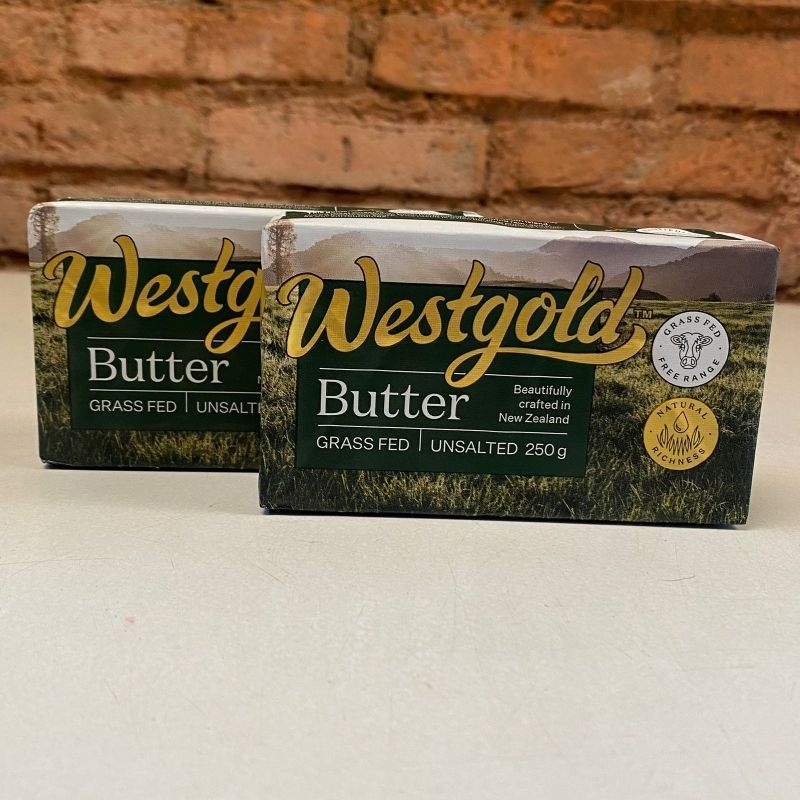 Jual WESTGOLD Unsalted Butter 250 GR / Buter / Mentega / Bater | Shopee ...