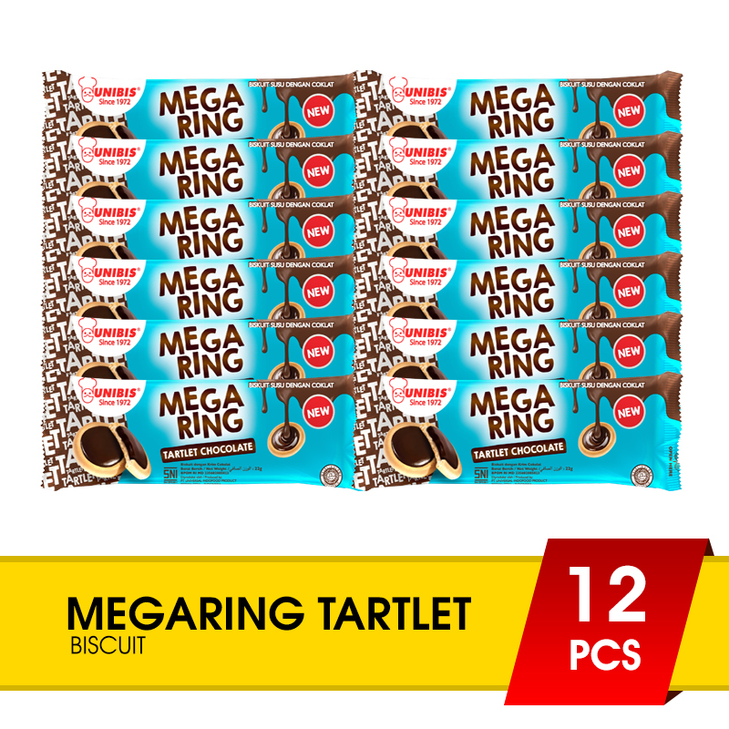 Jual Unibis Mega Ring Tartlet Chocolate Sachet 22g (1 pack) | Shopee Indonesia