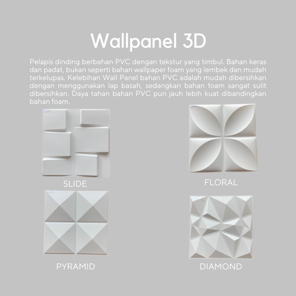 Jual 3D WPC Wall panel diameter 50cm Dekorasi Dinding Anti Rayap Dan ...