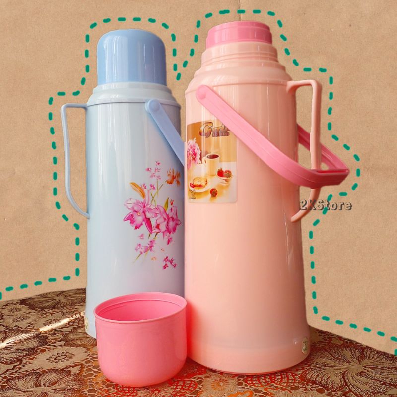 Jual [COD] TERMOS PLASTIK ELEPHANT 2 LITER MOTIF BUNGA (HP-500 ...