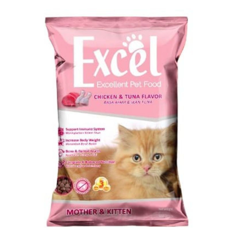 Jual Excel Makanan Kucing Dry Food - Repack 500Gr | Shopee Indonesia