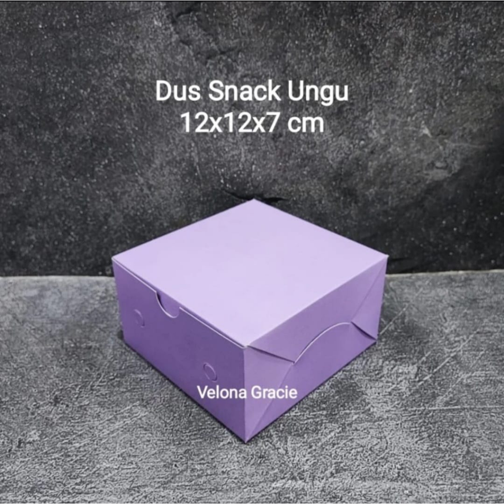 Jual Dus Ungu 12X12 isi 50 pcs GS Kotak Kue Snack Box - LB | Shopee ...
