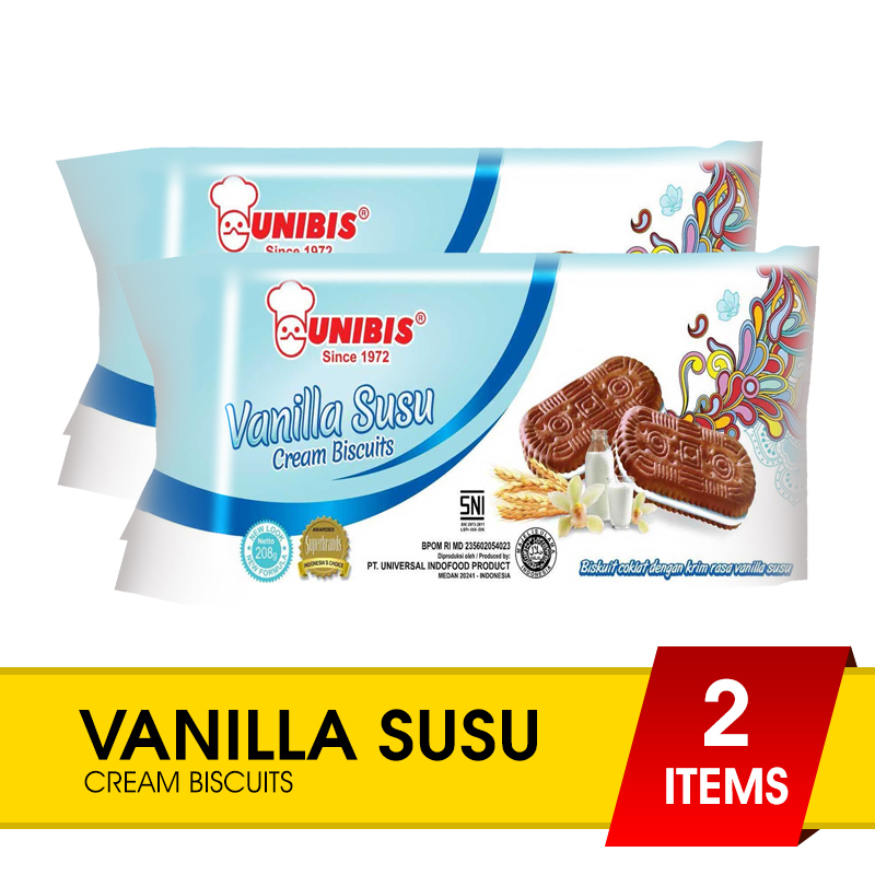 Jual Unibis Rose Vanilla Susu Sandwich 208 g (2 pcs) | Shopee Indonesia