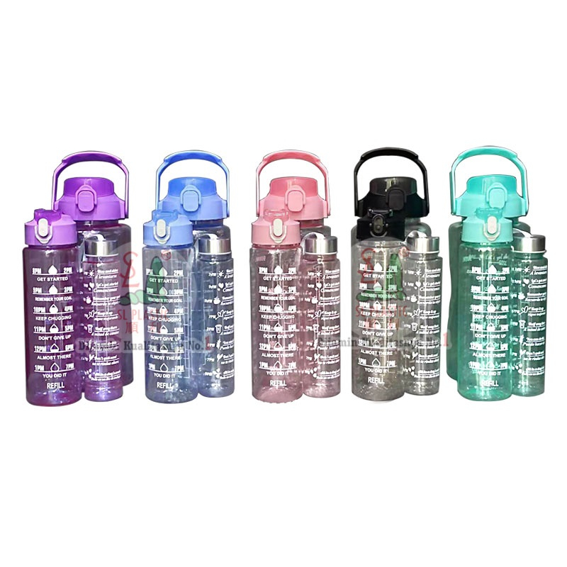 Jual Botol Minum Polos Gradasi Korea Viral Botol Minum Motivasi ...