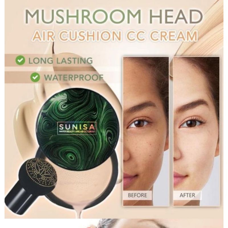 Jual Sunisa mushroom CC cream waterproof original 100% | Shopee Indonesia