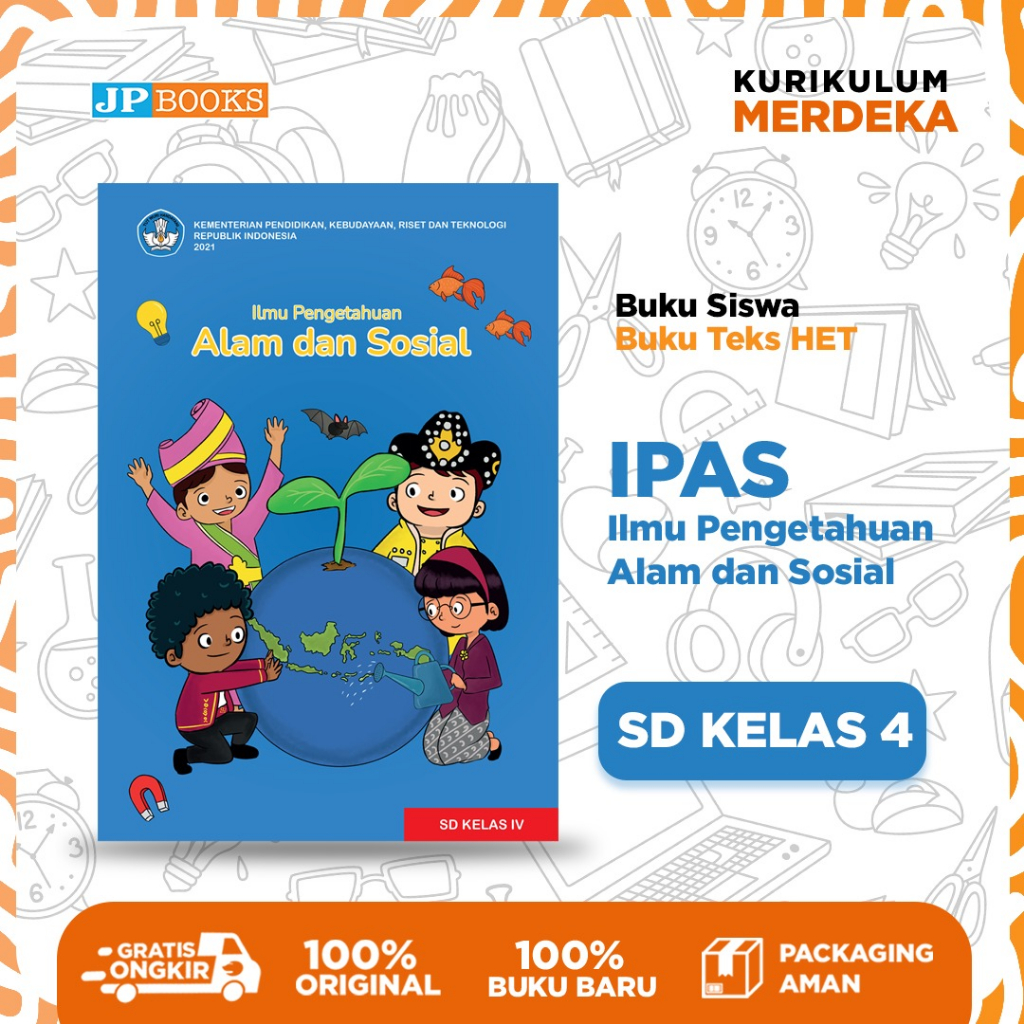 Jual JP Books – Buku Siswa Teks Het Kurmer Sekolah Ipas Sd Kelas 4 ...