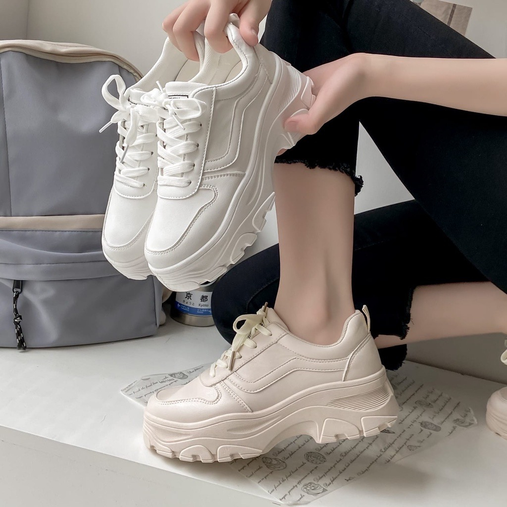 Jual SR SEPATU SNEAKERS WANITA KOREA TAEYONG FLAT TERBARU | Shopee ...