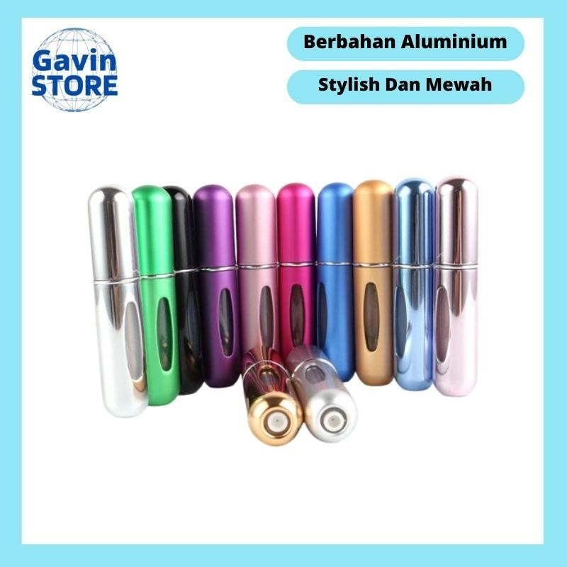 Jual Tempat Parfum Mini 5ml Banyak Varian Warna Bahan Aluminium Botol ...