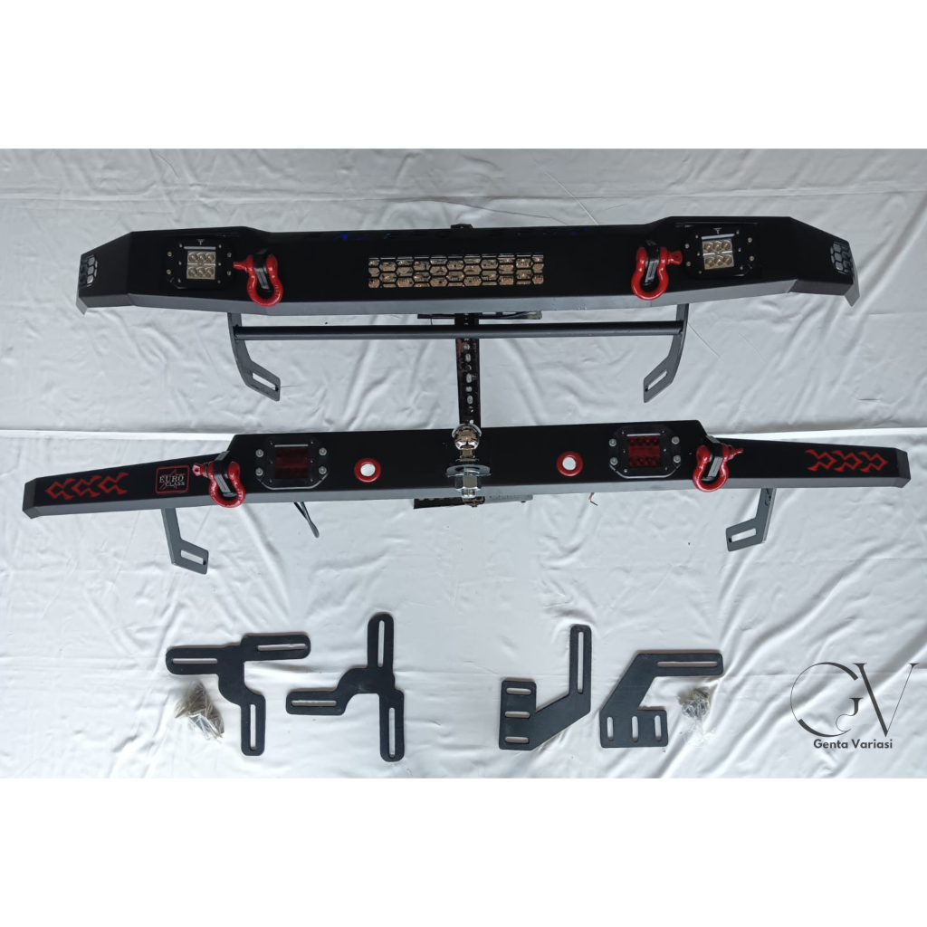 Jual Bumper Mobil Offroad Custom Plus LED Towing Pengaman Depan ...