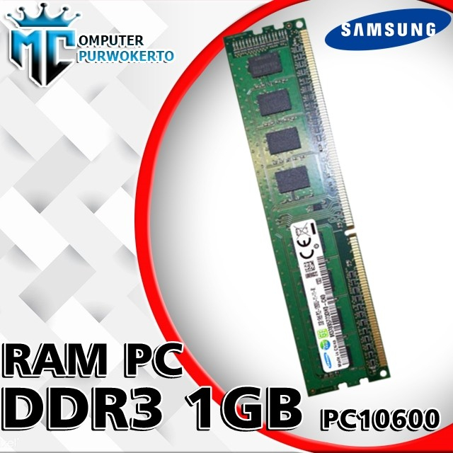 Jual RAM PC longdim 1GB DDR3 Samsung PC8500 1066Mhz | Shopee Indonesia