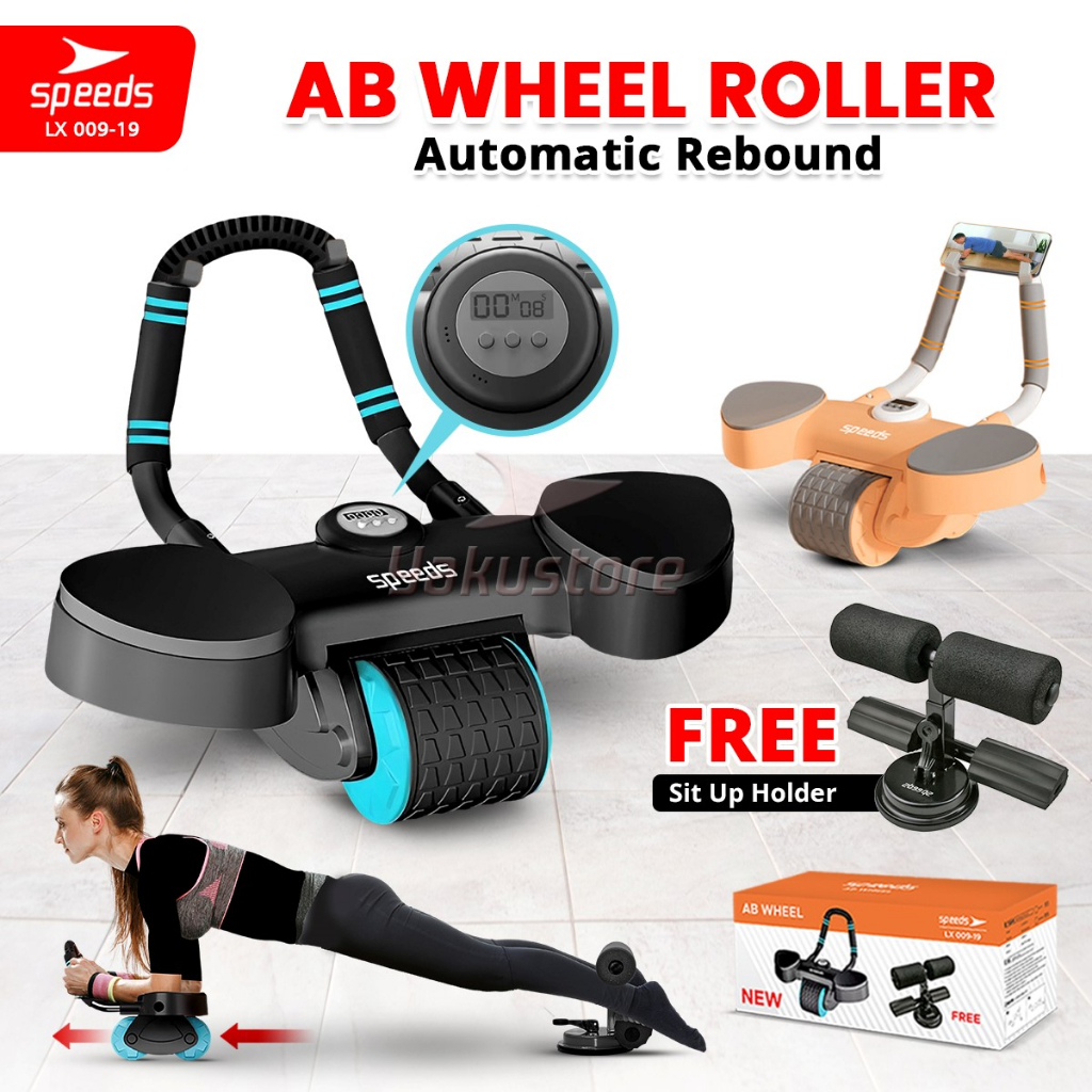 Jual SPEEDS Ab Wheel 2in1 Ab Roller Wheels Plank Trainer Abdominal Core ...