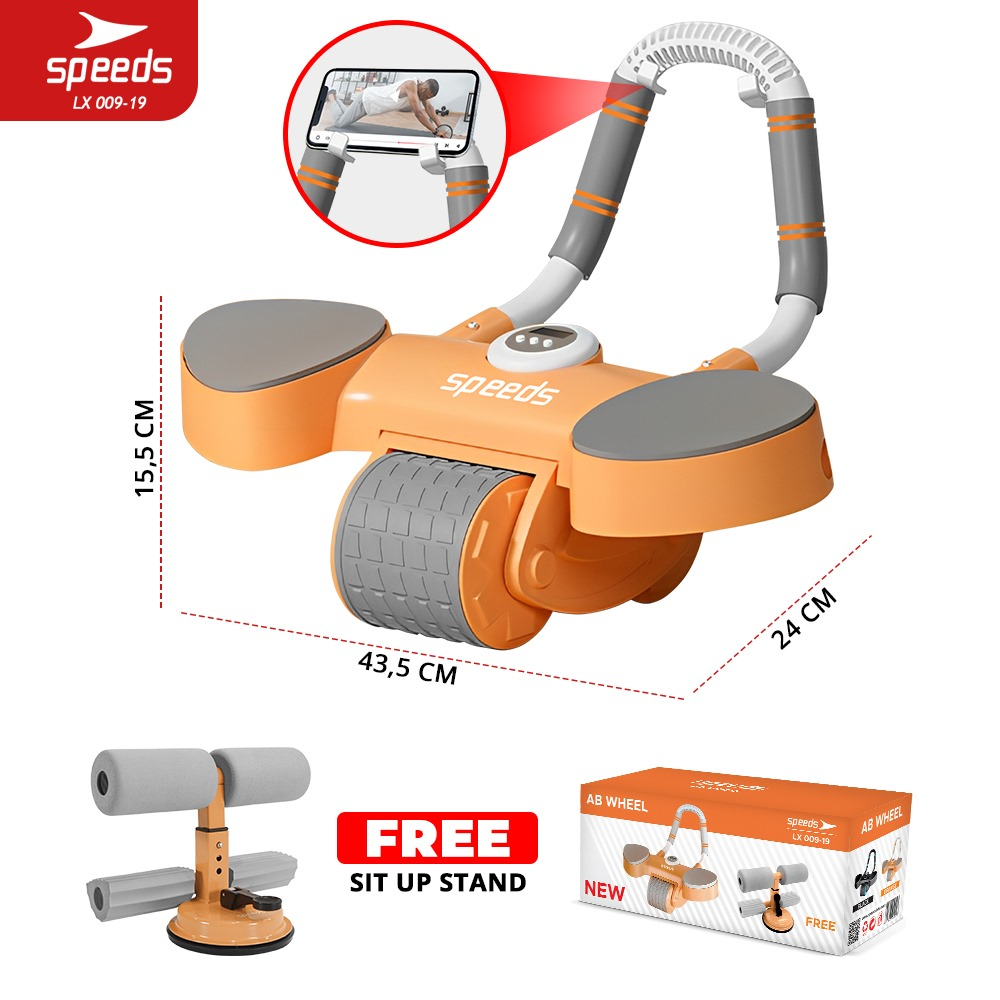 Jual SPEEDS Ab Wheel Double Wheel / Abdominal Roller / Ab Roller / Alat ...