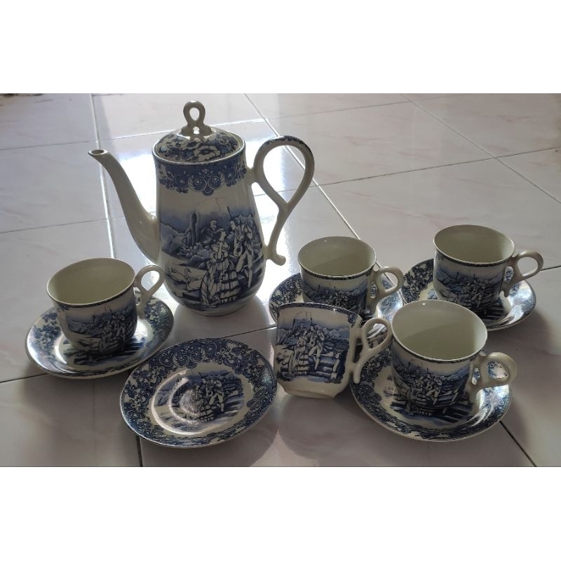 Jual TEA SET JADUL VINTAGE KLASIK NORITOKI ROYAL JAPAN | Shopee Indonesia