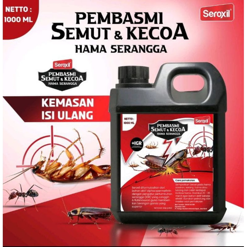 Jual Semprotan Pembasmi Anti Semut Kecoa Ampuh - Seroxil Pembasmi Semut dan Kecoa Ampuh | Shopee ...