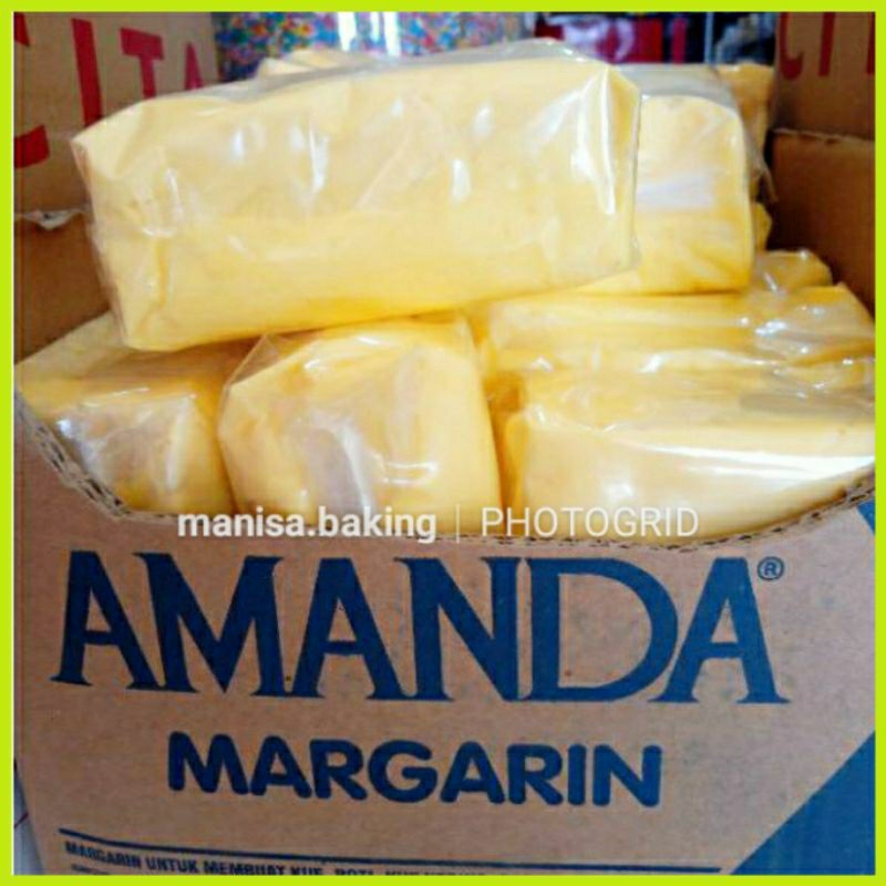 Jual AMANDA MARGARIN KRIM 1 KG MENTEGA KILOAN MARGARINE ROTI BAKAR ...