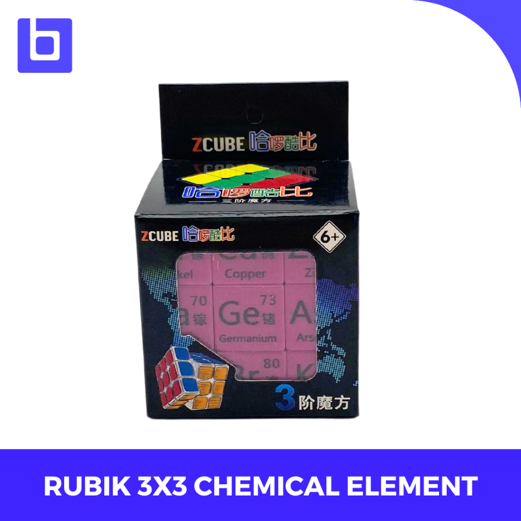 Jual Rubik 3x3 - Rubik 3x3 Chemical Element Stikerless Printing ...