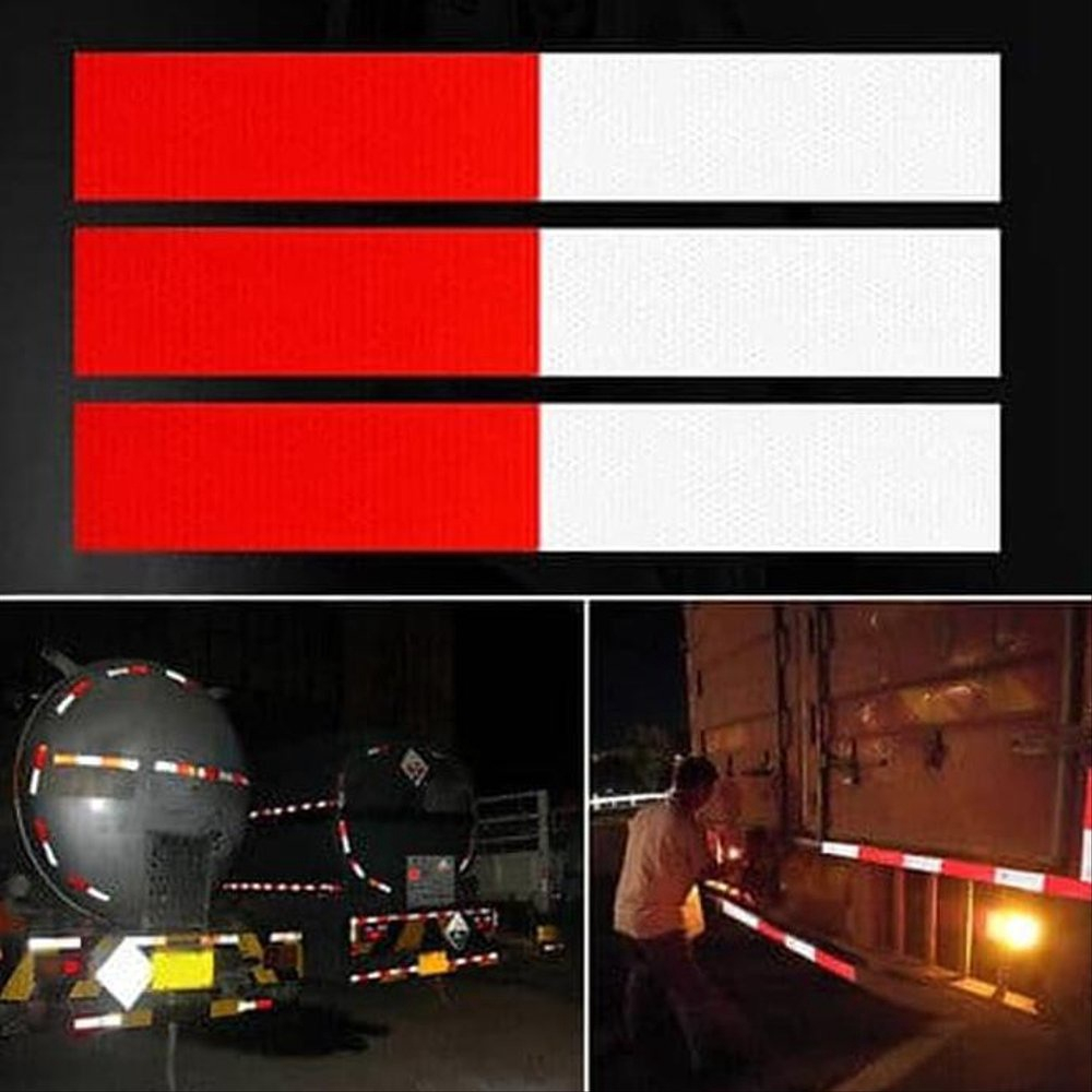Jual Stiker Reflektor Pemantul Cahaya Malam Hari Warning Sign Merah ...