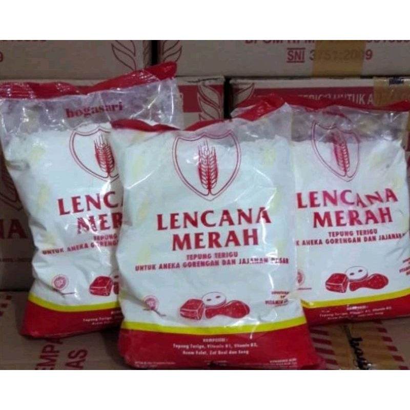Jual TERIGU KEMASAN LENCANA MERAH 1KG | Shopee Indonesia