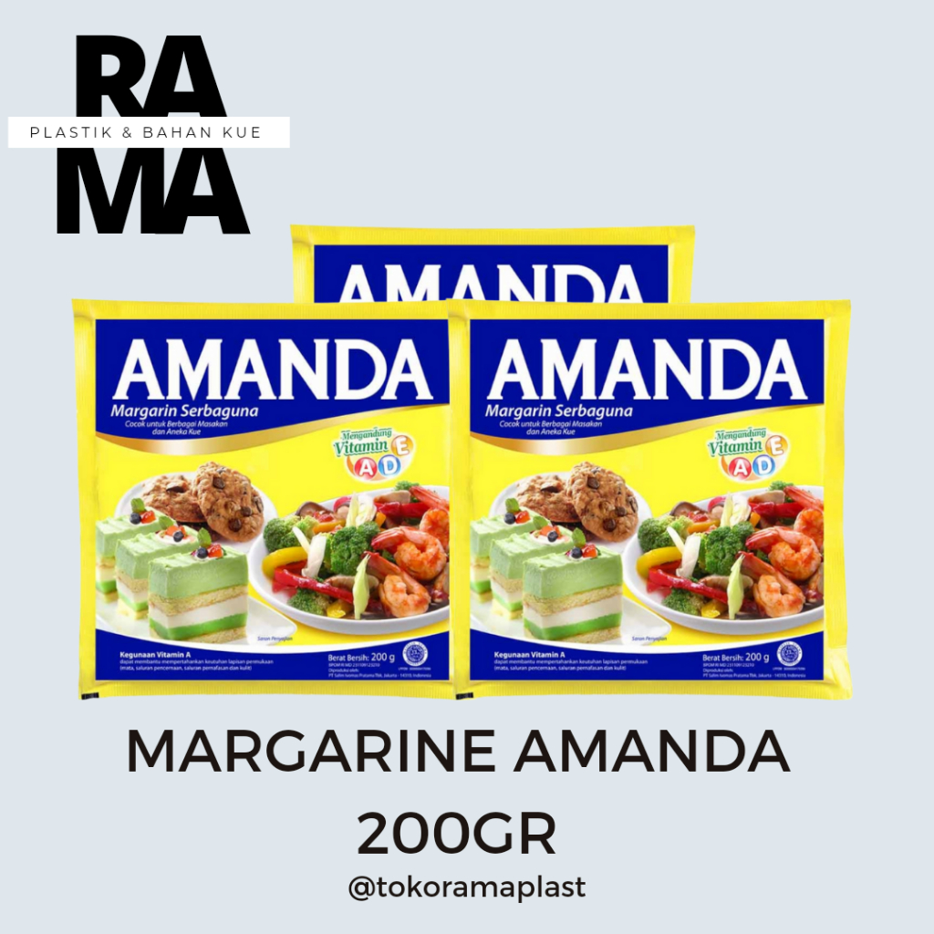 Jual Amanda Margarine 200 gr / Mentega Amanda / Mentega margarin murah ...