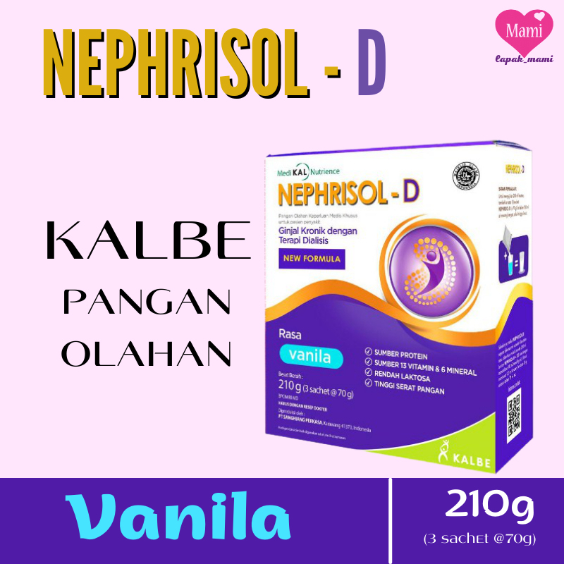 Jual Nephrisol-D 210g Vanila Kalbe Pangan Olahan | Shopee Indonesia
