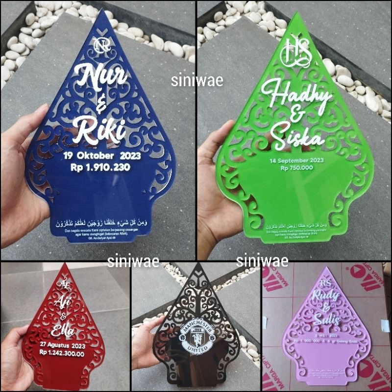 Jual Custom Gunungan Wayang Akrilik Brush Warna Bahan Acrylic Aksesoris ...