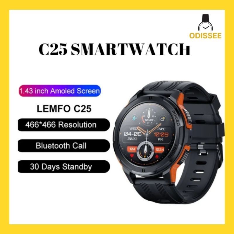 Jual LEMFO C25 SMARTWATCH AMOLED ORIGINAL MODEL KOSPET TANK T2 | Shopee ...