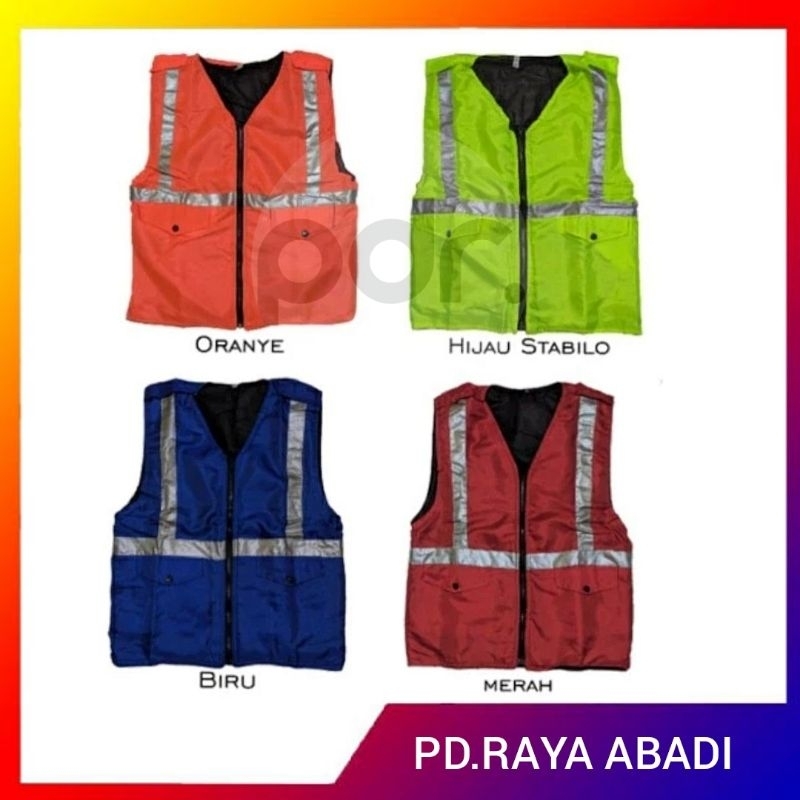 Jual Rompi Proyek rompi lapangan rompi PU rompi kerja rompi parasut ...