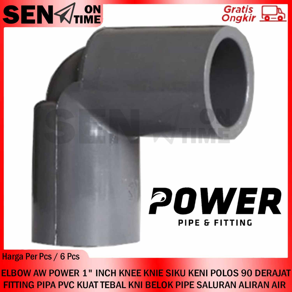 Jual KNEE ELBOW PVC AW 1” IN INCI INCH INCHI KENI KNIE SAMBUNGAN PIPA ...