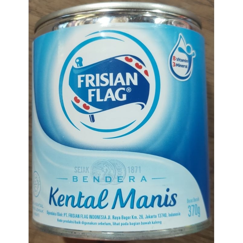 Jual susu bendera kaleng 370 gram. frisian flag skm kaleng susu kental ...