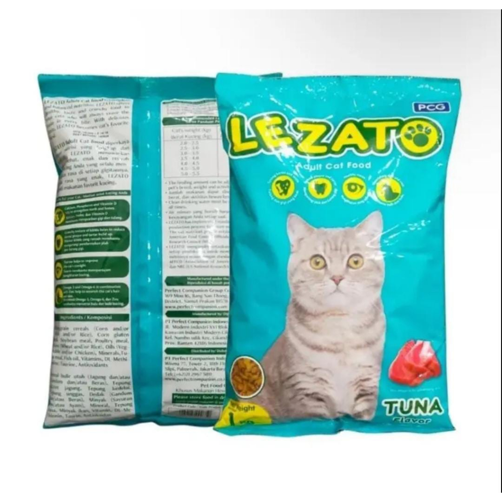 Jual Lezato 1 Kg / Makanan Kucing Rasa Tuna Kemasan 1 Kg | Shopee Indonesia