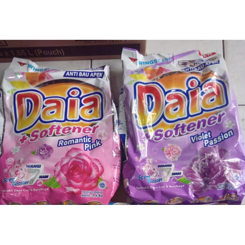 Jual Daia detergent bubuk 1.6kg sabun cuci baju 1.6kg | Shopee Indonesia
