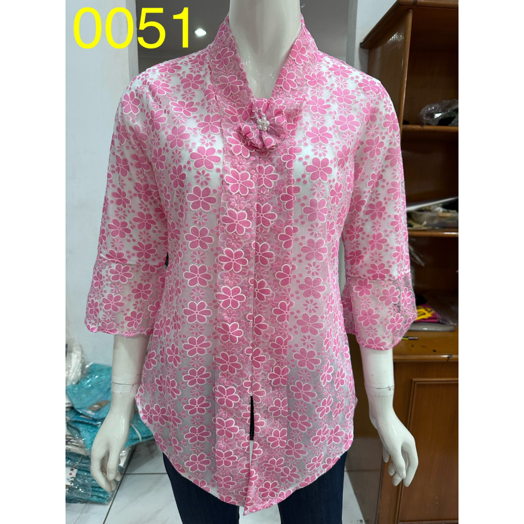 Jual 0051 kebaya full brukat kebaya kartini bunga /kebaya encim alexuez ...