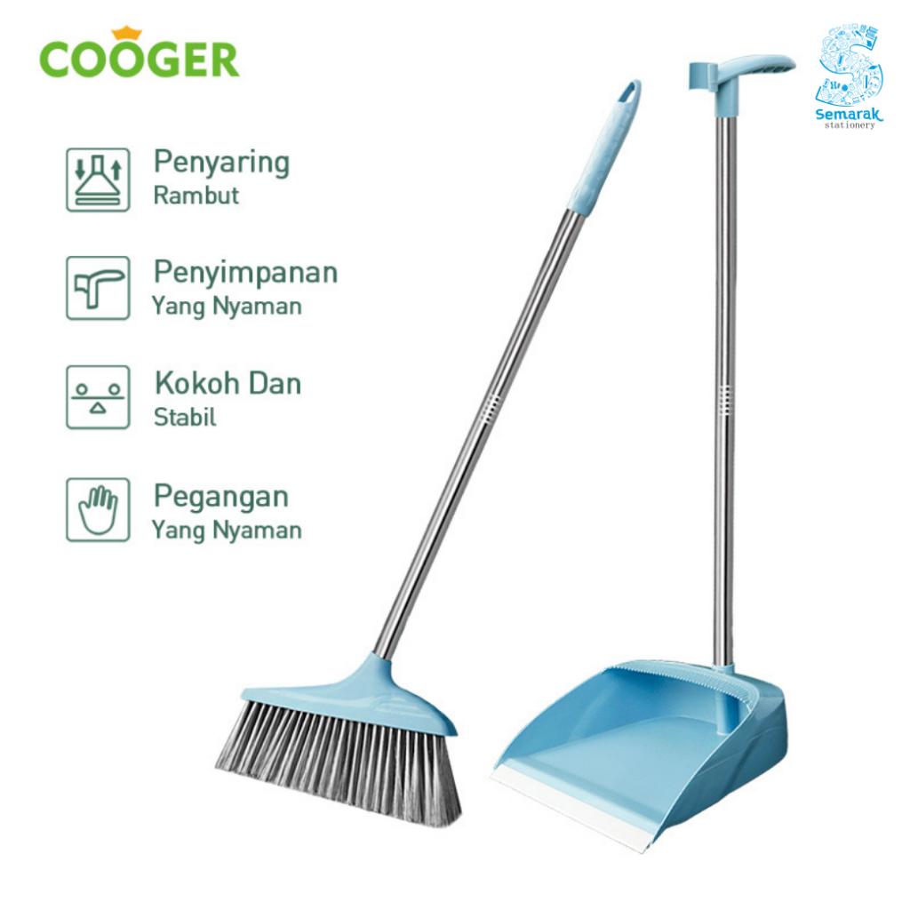 Jual Cooger Detachable Broom Set Set Sapu dan Pengki Dengan Gerigi ...