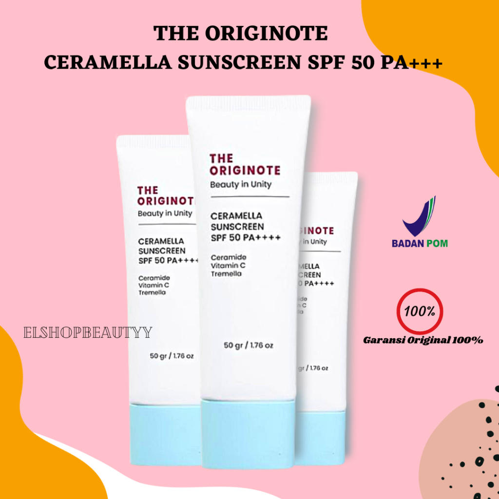 Jual THE ORIGINOTE CERAMELLA SUNSCREEN SPF50 PA+++ (FULL SIZE & SHARE ...