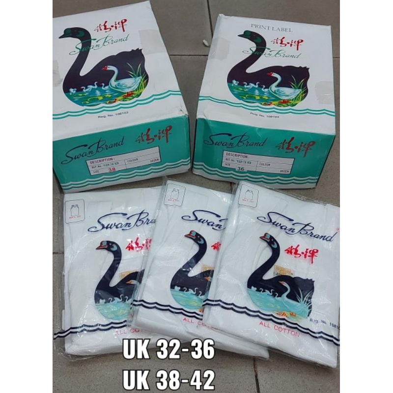 Jual singlet SWAN garis || kaos dalam pria | Shopee Indonesia