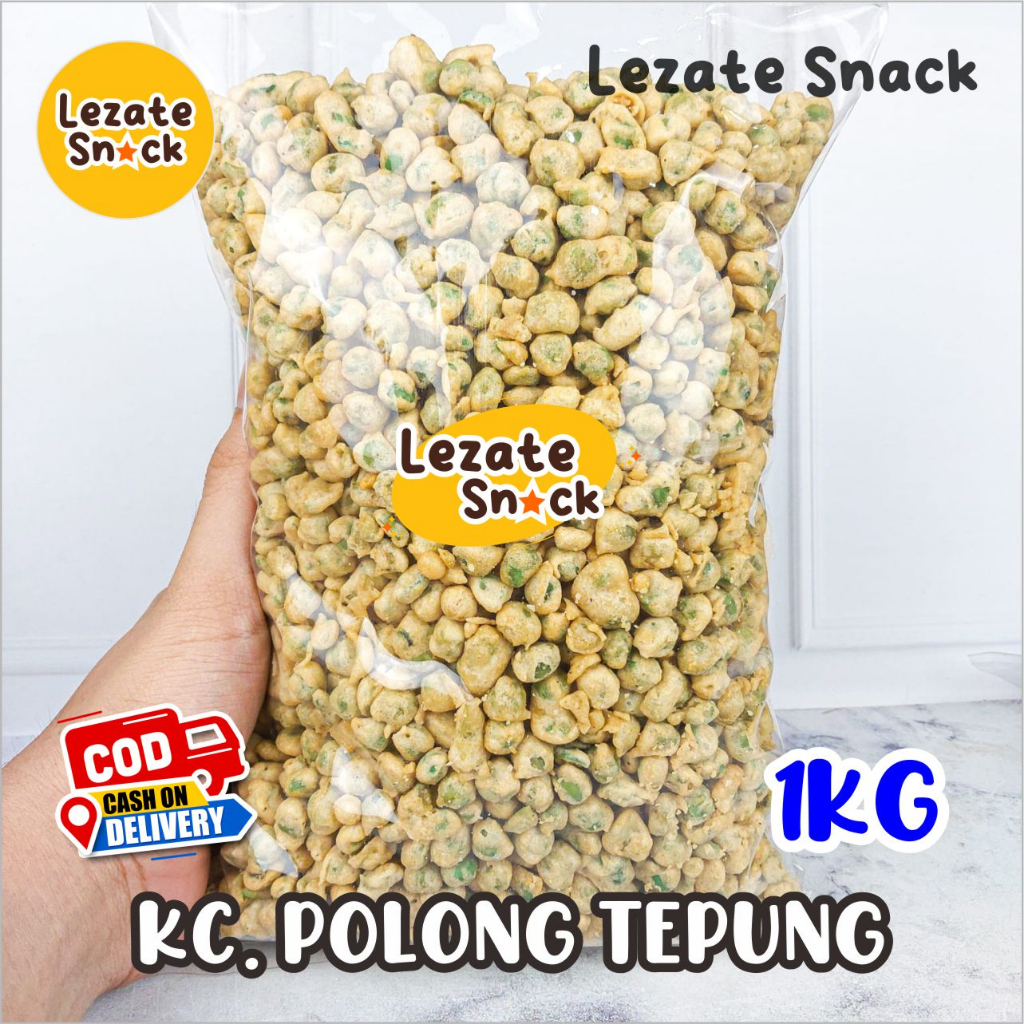 Jual Kacang Polong Tepung 1KG Kiloan Murah Enak Gurih / Kacang Kapri ...
