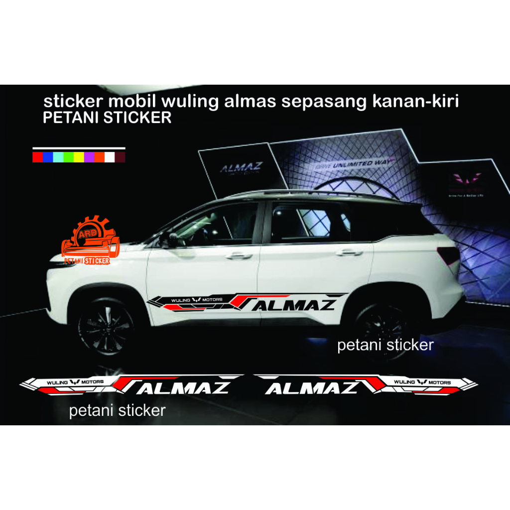 Jual STIKER STICKER MOBIL WULING ALMAS LIST TERBARU CUTTING STIKER ...