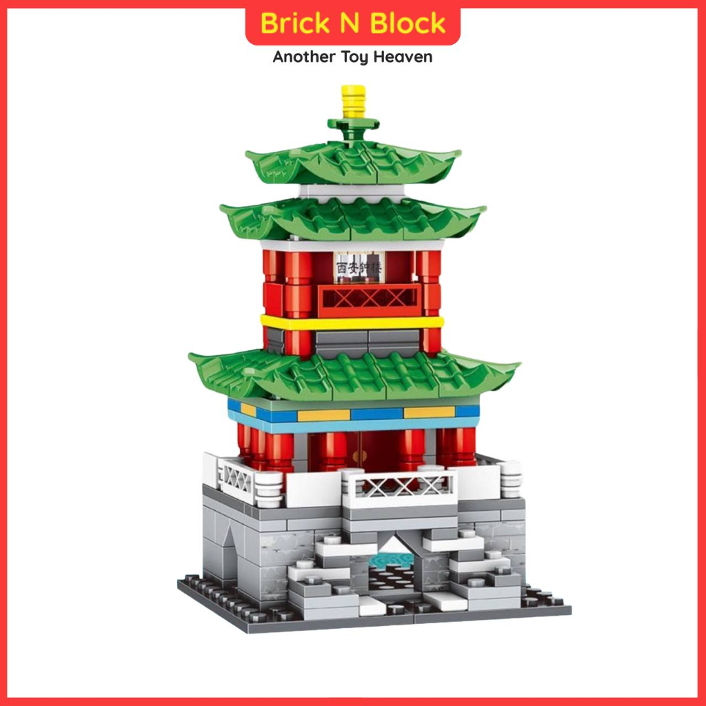 Jual Brick N Block- Ancient Chinese Tower Building Mainan Balok ...