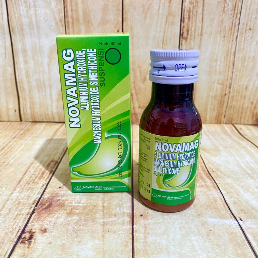 Jual NOVAMAG Syrup 60 ml-Sirup Obat Maag, Asam lambung, Nyeri Lambung ...
