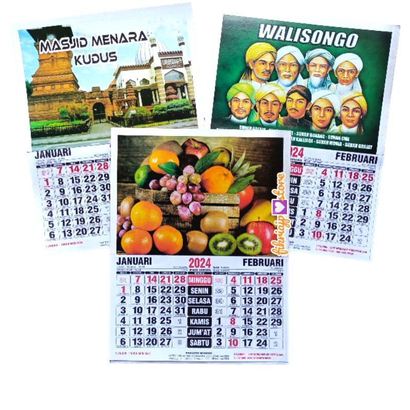 Jual Kalender 2024 Wuku / Wukon - Gambar Random | Shopee Indonesia