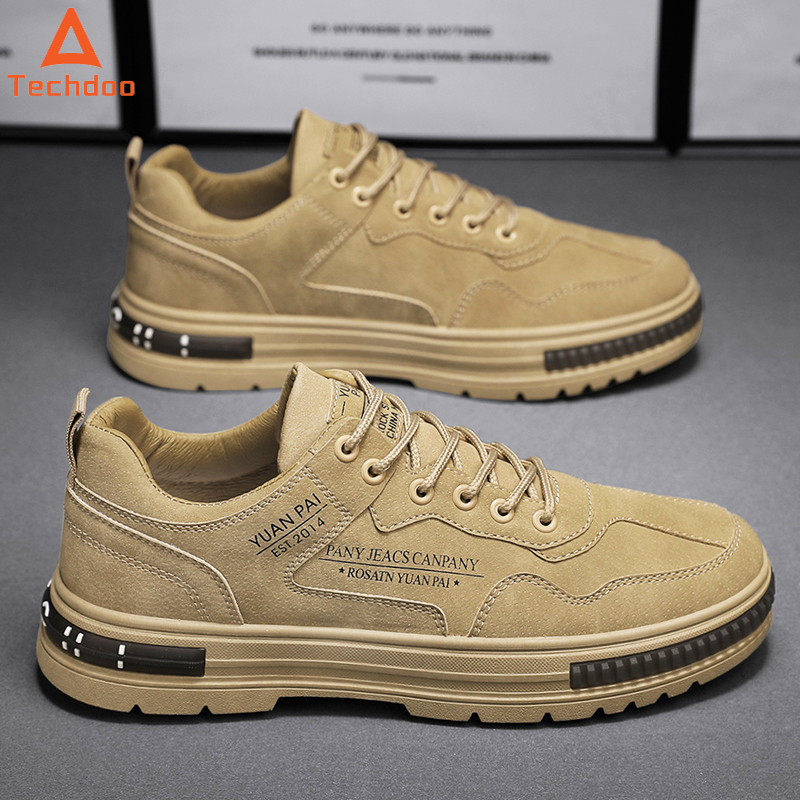 Jual Techdoo Sepatu Sneakers Pria Sepatu Lari Olahraga Cowok Shoes Men Santai Sneakers Kerja ...