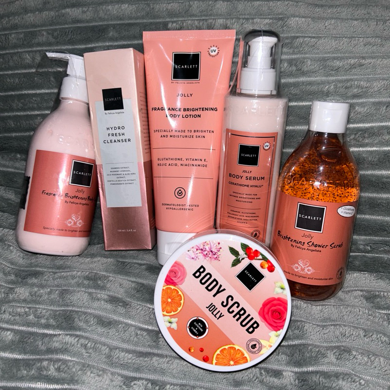 Jual SCARLETT JOLLY [bundling exo = body serum, lotion, scrub, shower ...