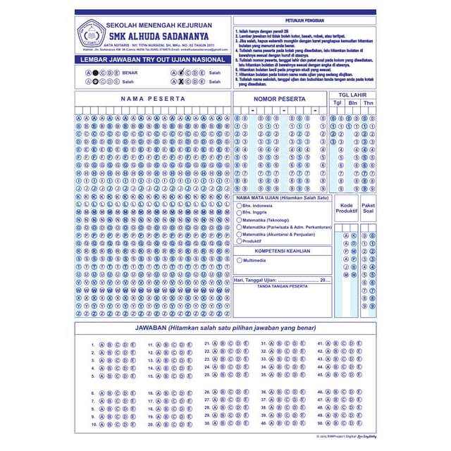 Jual LJK SD/SMP/SMA | Shopee Indonesia