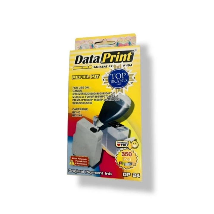Jual Tinta Data Print CANON 24 Black & 24 Colour ORIGINAL Refill Ink ...