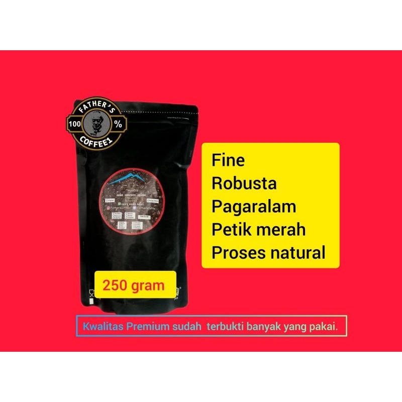 Jual Kopi Bubuk Fine Robusta Pagaralam 250 gram premium Petik Merah ...