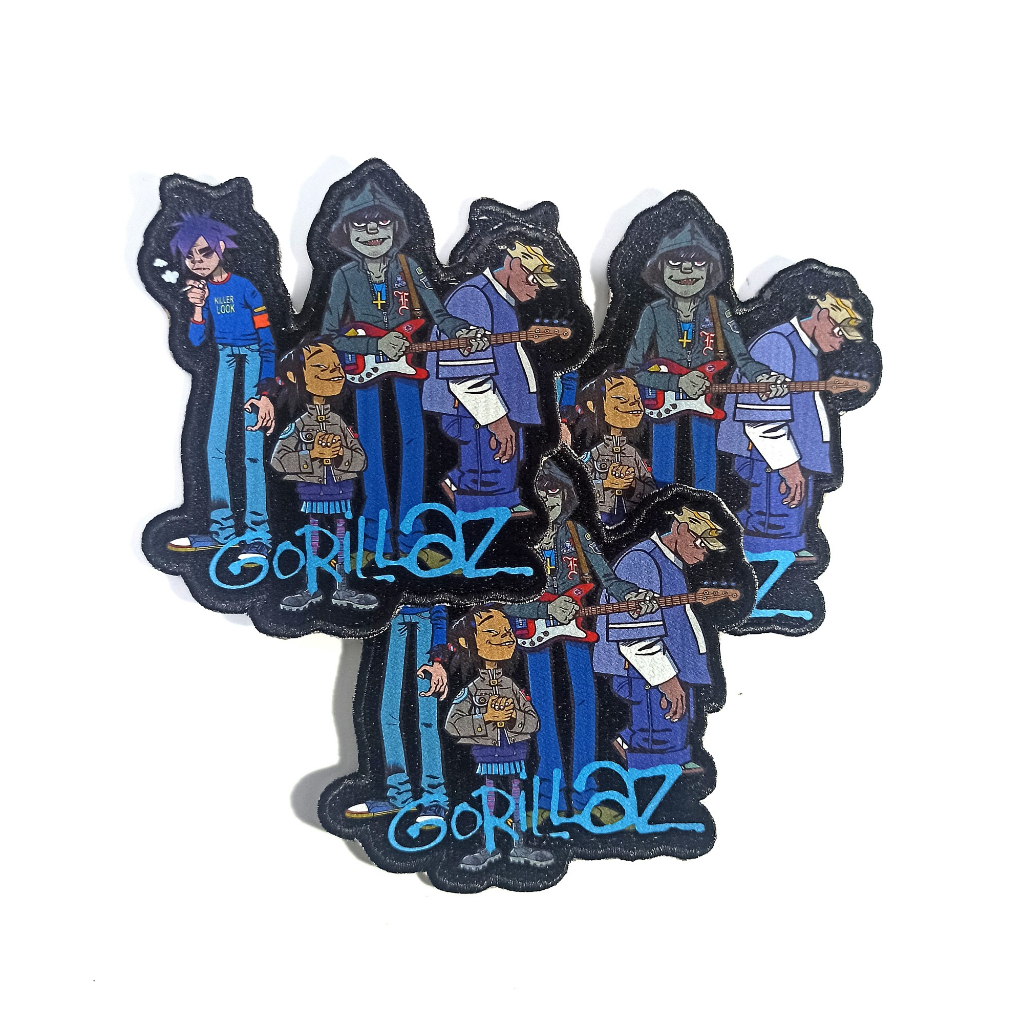 Jual Gorillaz Embroidery Patch ( Black ) | Shopee Indonesia