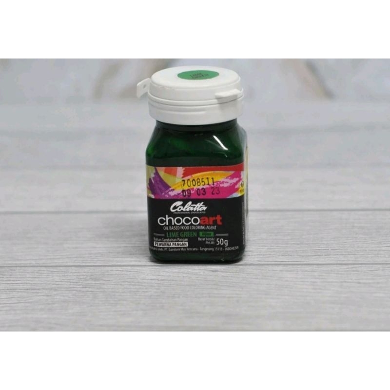Jual Pewarna Makanan Colatta Choco Art Lime Green 50 Gr | Shopee Indonesia