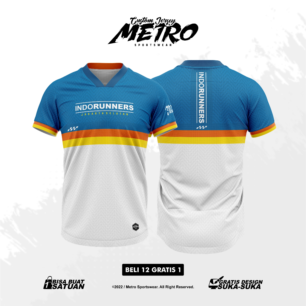 Jual Jersey Lari Free Design Full Printing | Shopee Indonesia