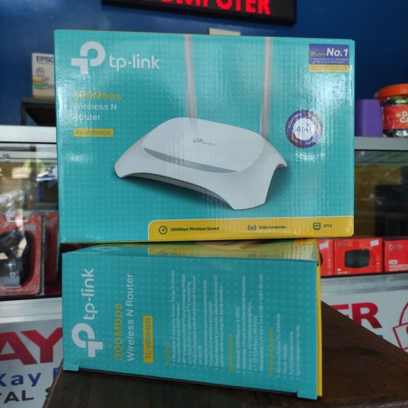 Jual TP-Link Router WR840N 300Mbps Wireless N Router Wifi | Shopee ...