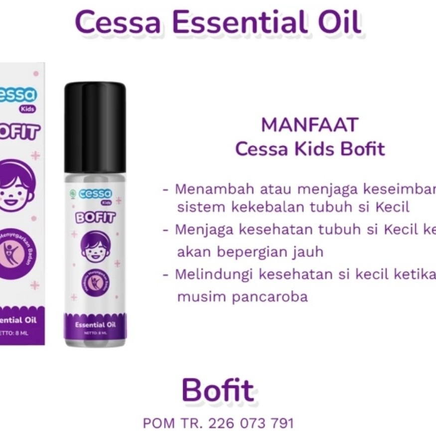 Jual Cessa Kids Bofit Essential Oil Meningkatkan Daya Tahan Tubuh 8 ml ...